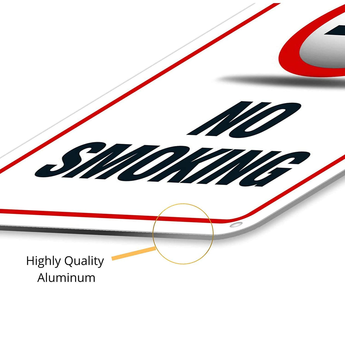 Stand against smoking with our Aluminum No smoking sign ...