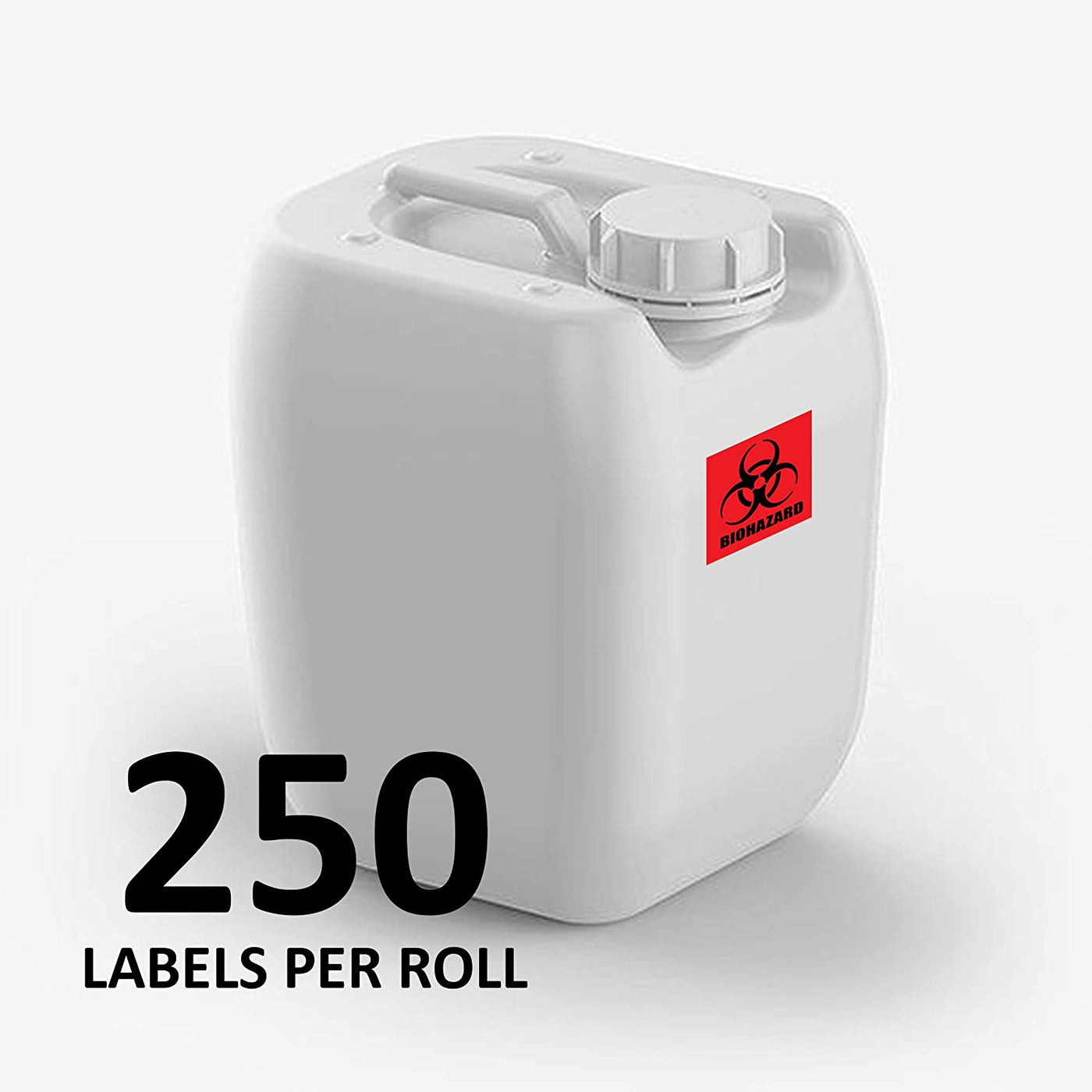 Biohazard Warning Label,250Labels Per Roll,Coated Paper ...