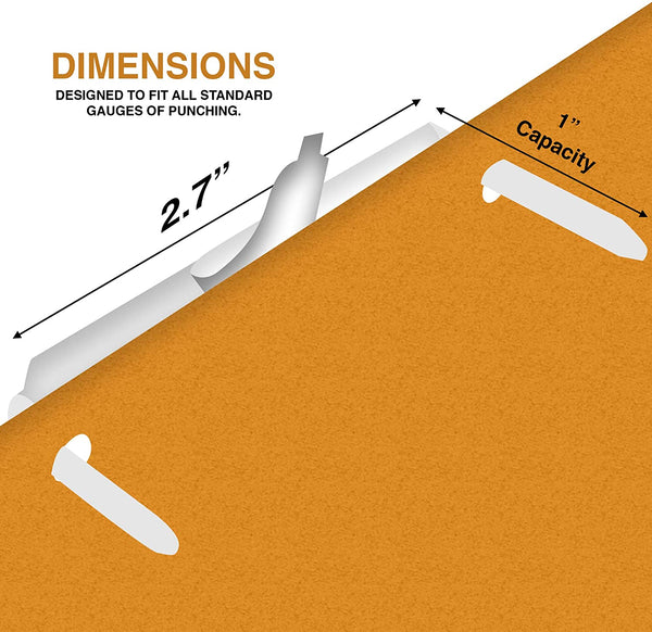 OLYMPX Economy Self-Adhesive Prong Fastener Bases,100 Per Box ...