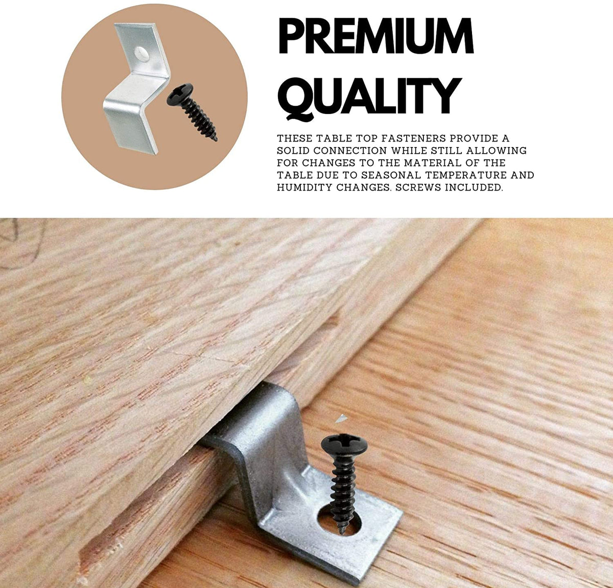 40 Pack Heavy Duty Z Table Top Fasteners with Screws – RingBinderDepot.com