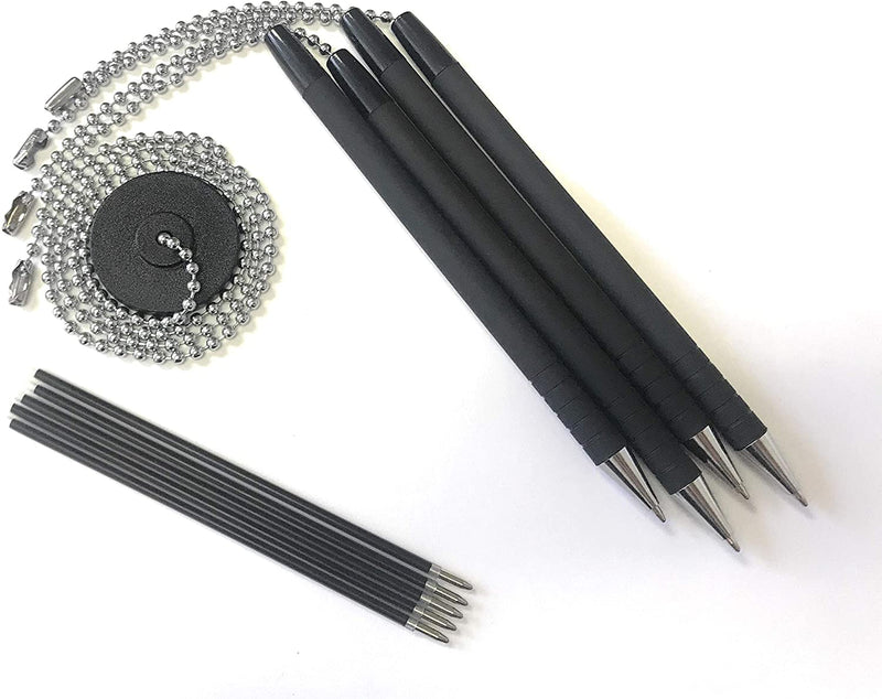 Secure Pen With Chain And Office Pen Holder Adhesive – RingBinderDepot.com