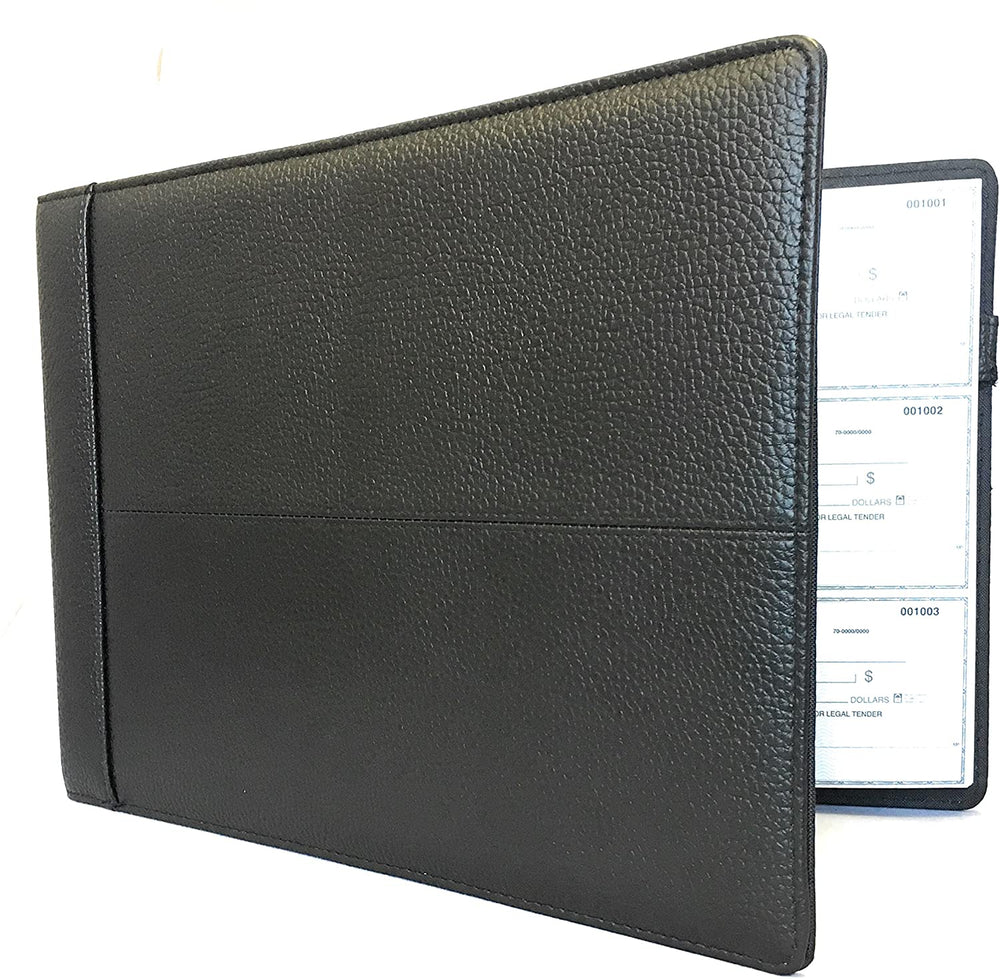 Premium Executive Check Binder|7Ring w/Zip Pouch Checkbook ...