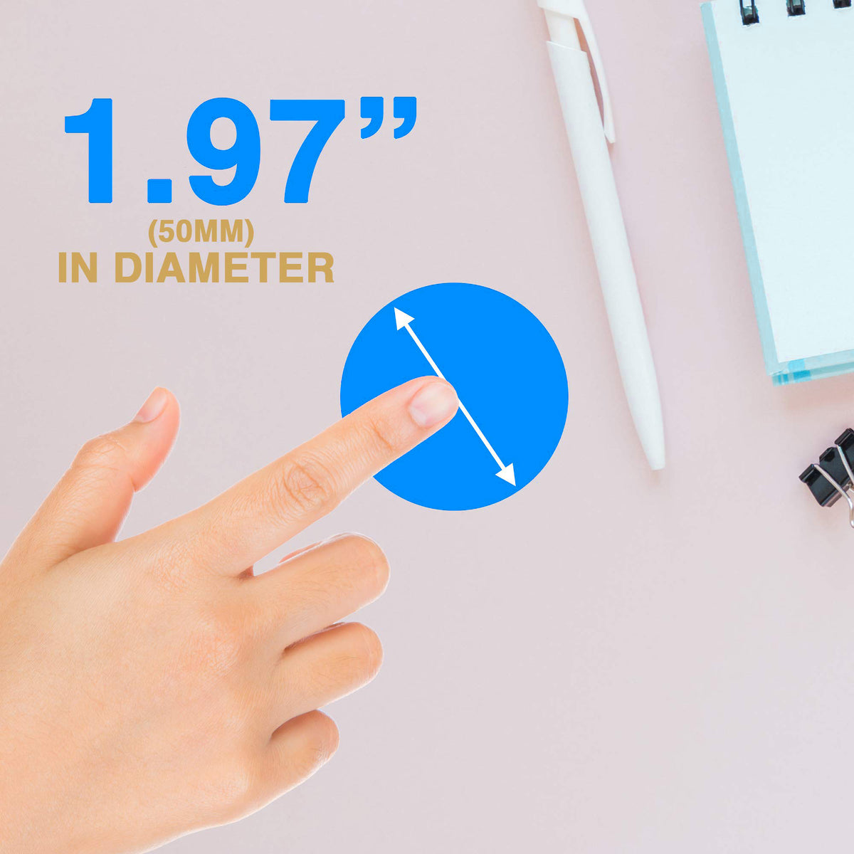 2 Inch Dot Matte Color Code Labels, 500 Stickers Per Roll ...